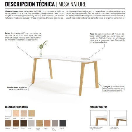 Mesa de Reuniones NATURE